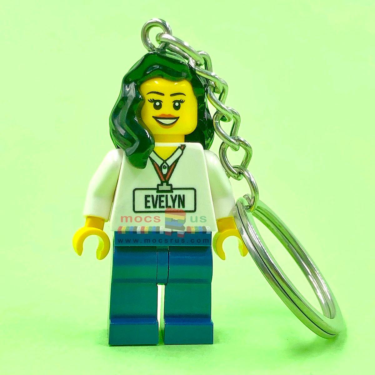 Custom Lego® Minifigure Keychain with personal name | mocsRus